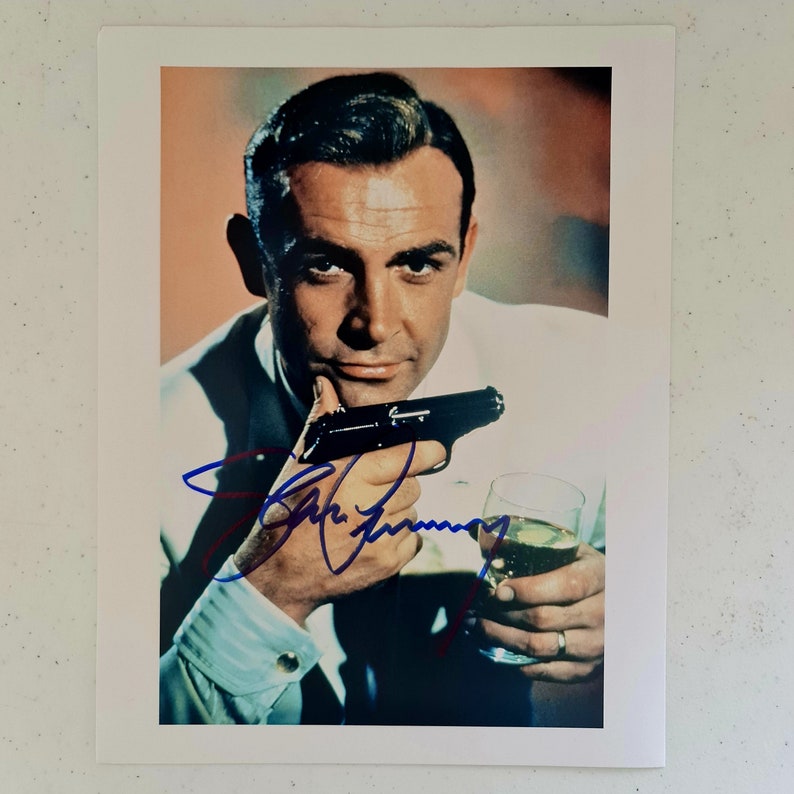 Sean Connery Autographed 'james Bond' Color 8x10 Photo COA #SC49734 - Etsy