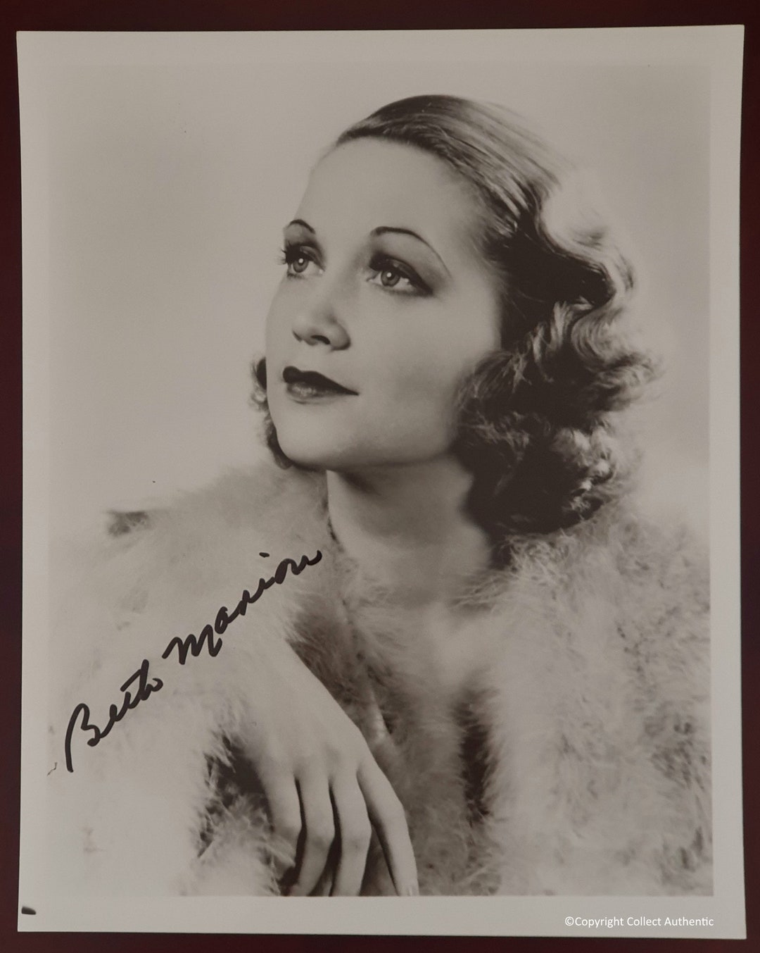 Beth Marion Autographed Vintage Glossy 8x10 Photo COA #BM59762 - Etsy