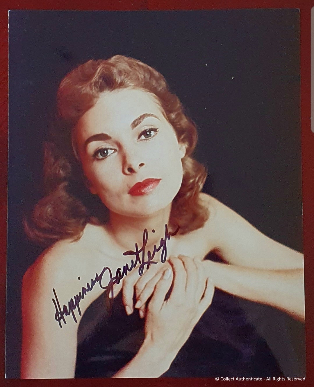 Janet Leigh Autographed Glossy 8x10 Photo COA JL28974 - Etsy