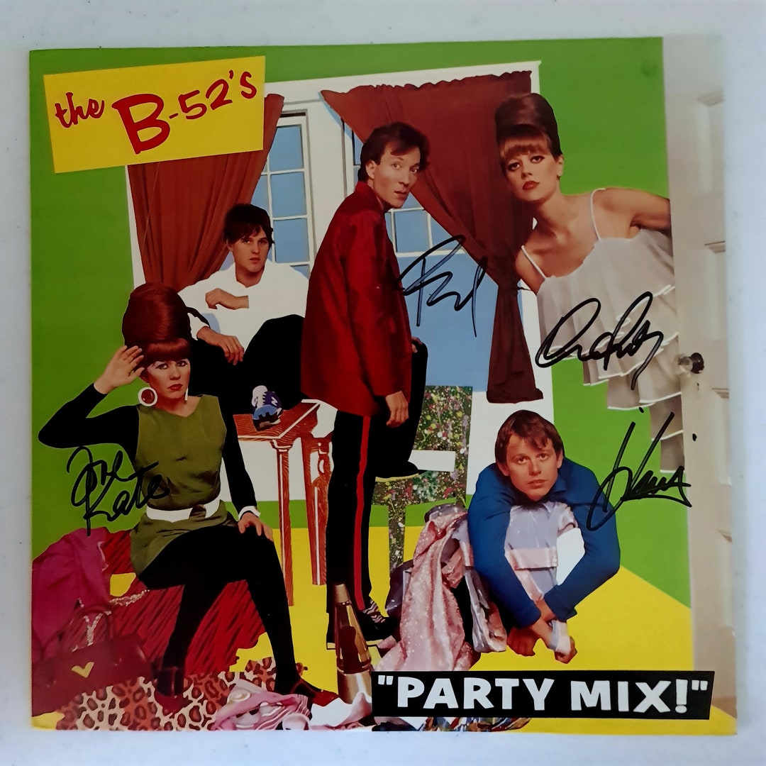 B52s Autographed 'party Mix' COA #BF74972 - Etsy