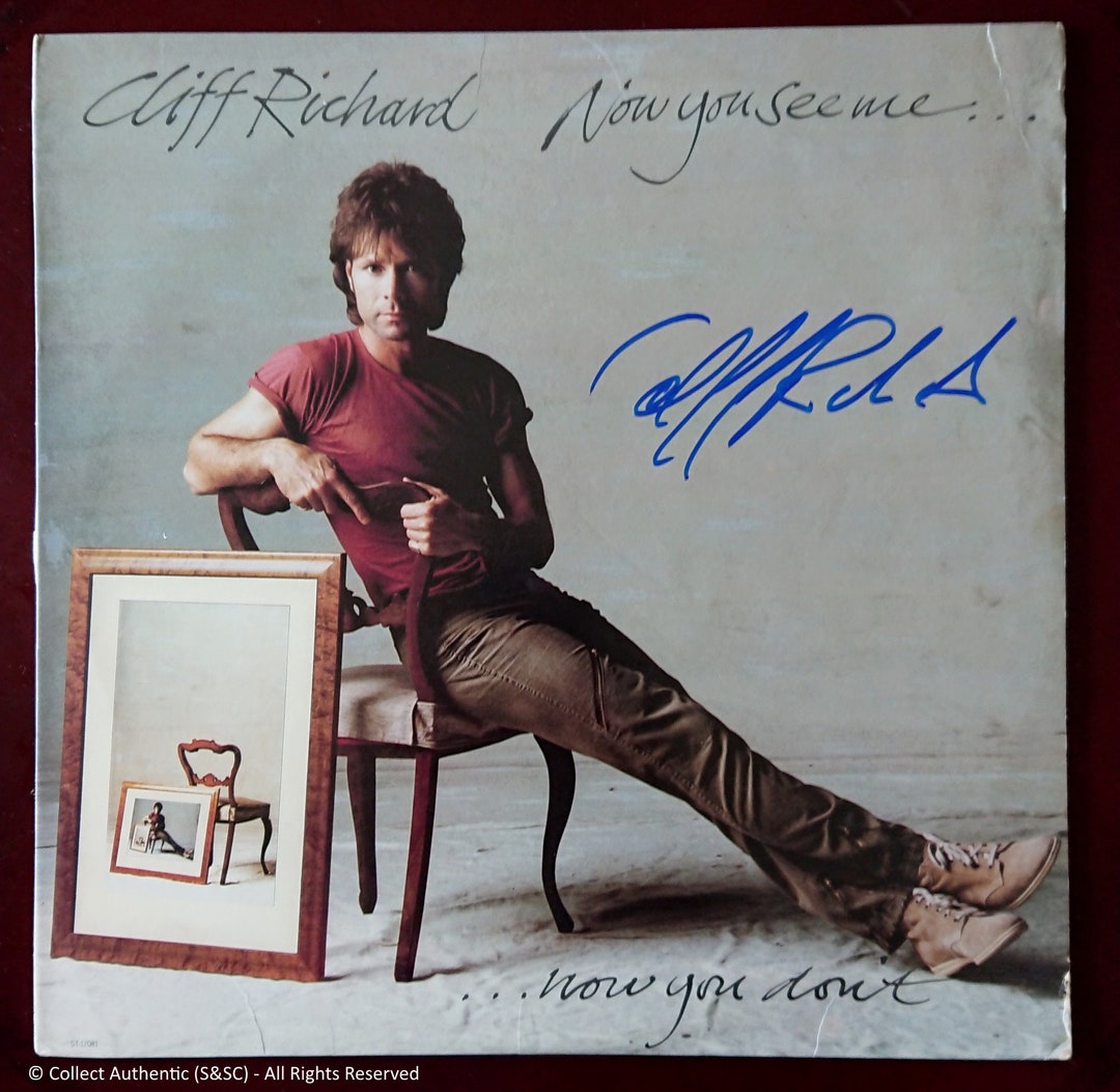 Cliff Richard Autographed "now You See Me" Record LP - COA #CR58786 - Etsy