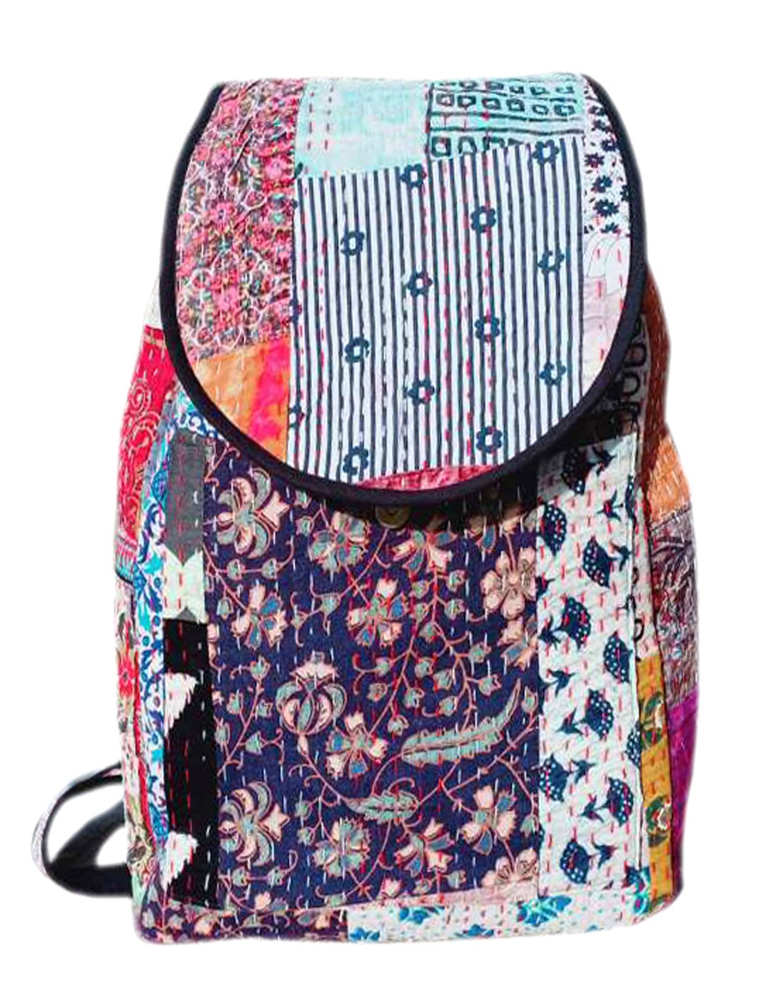 Indian Handmade Cotton Kantha Backpack Laptop Friendly Bag - Etsy