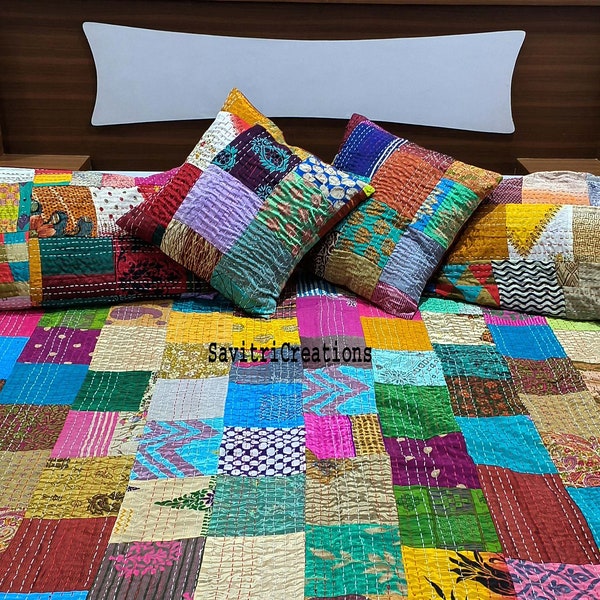 Patchwork Pillowcase - Etsy
