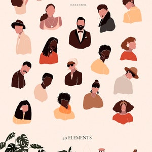 ABSTRACT People Woman Men Prints Collection - Abstract Shapes Abstract ...