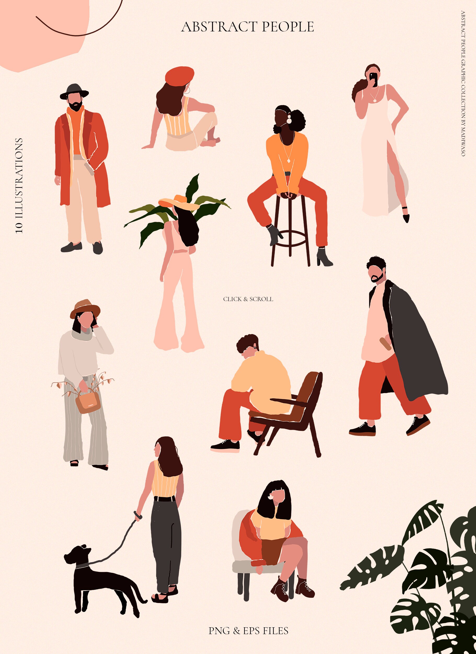 Abstract People Women Men Abstract Poster Print Collection | Etsy