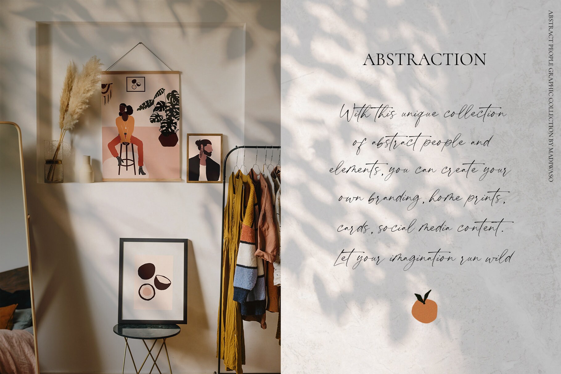 ABSTRACT people woman men prints collection Abstract shapes | Etsy