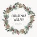 Christmas Wreath Clipart Watercolor Winter Frame Winter - Etsy