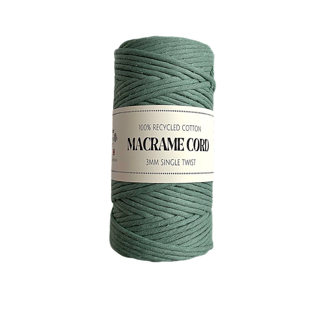3-4 Mm Macrame Cord Single Twist 100% Cotton 100m - Etsy UK