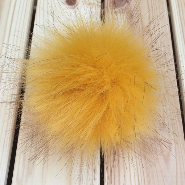 Faux Fur Pom Pom - Etsy