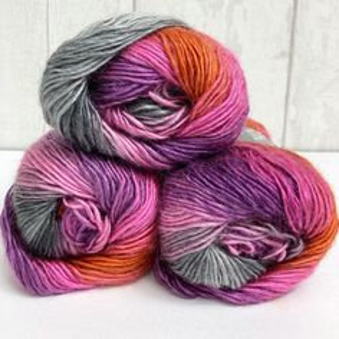 Cygnet Boho Spirit Yarn - Luna - 100g Acrylic Yarn, Rainbow Yarn, Self ...