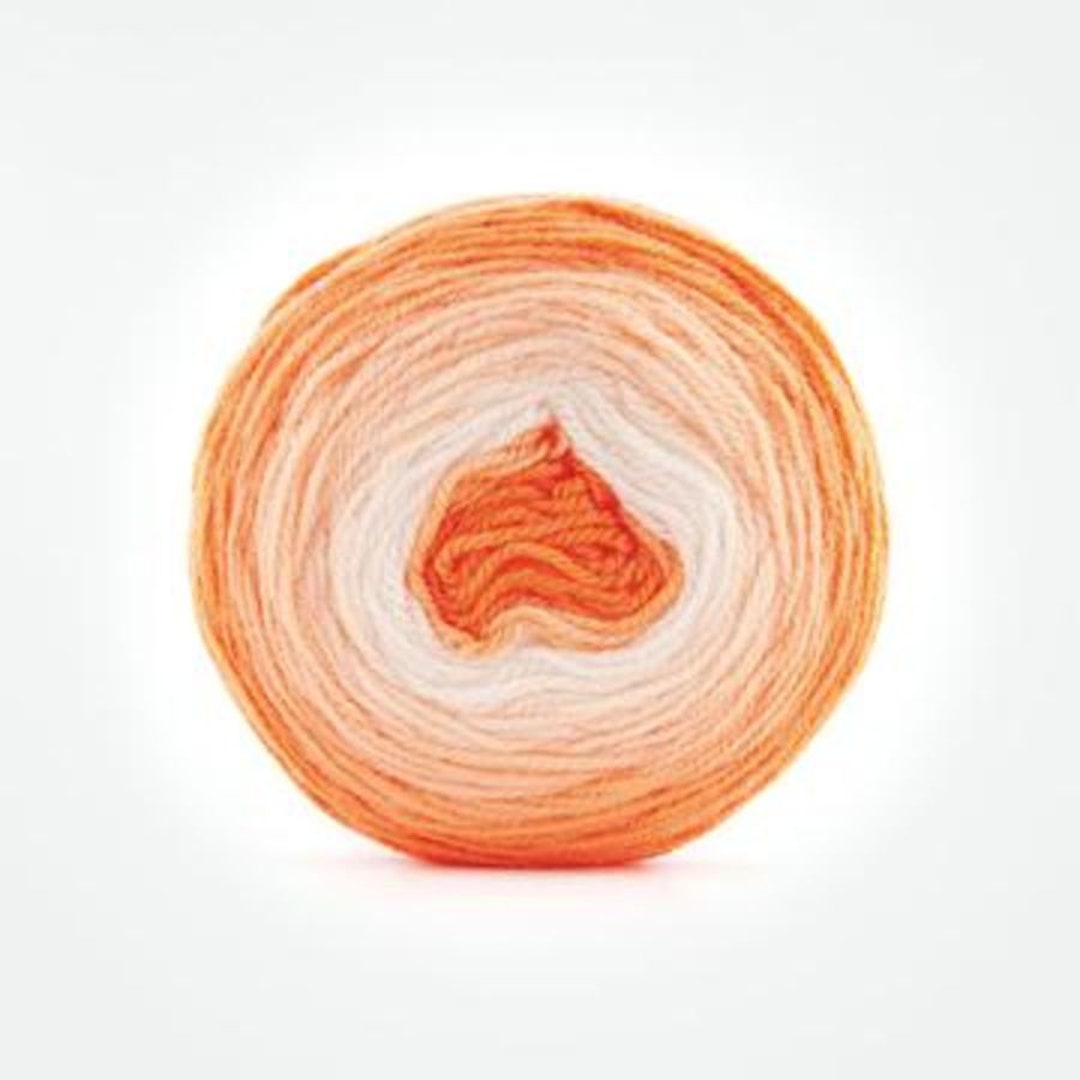 Cicibebe Cake, A Self Striping Double Knitting Orange Yarn Cake ...