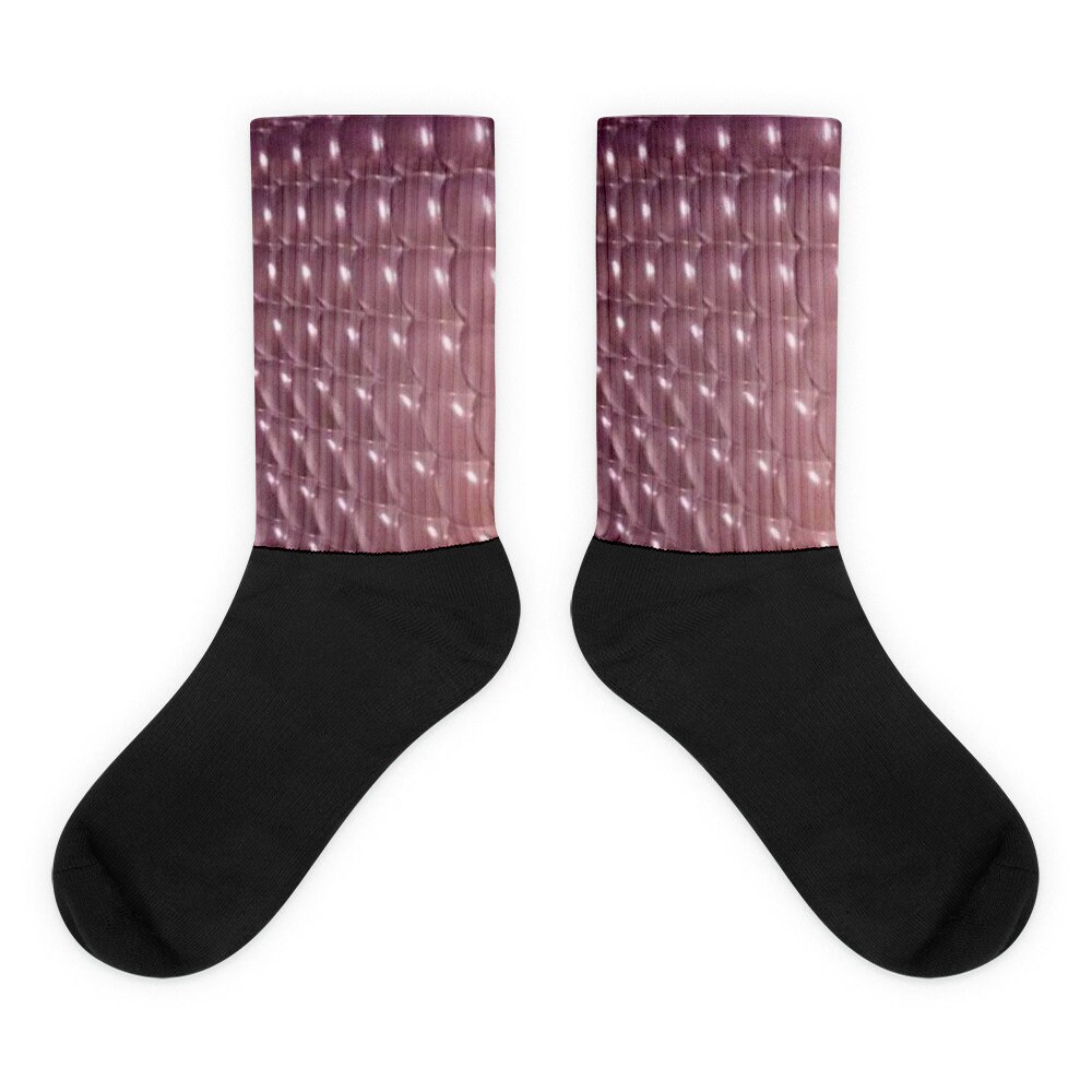 Purple Psychedelic Print Socks shipping Included - Etsy