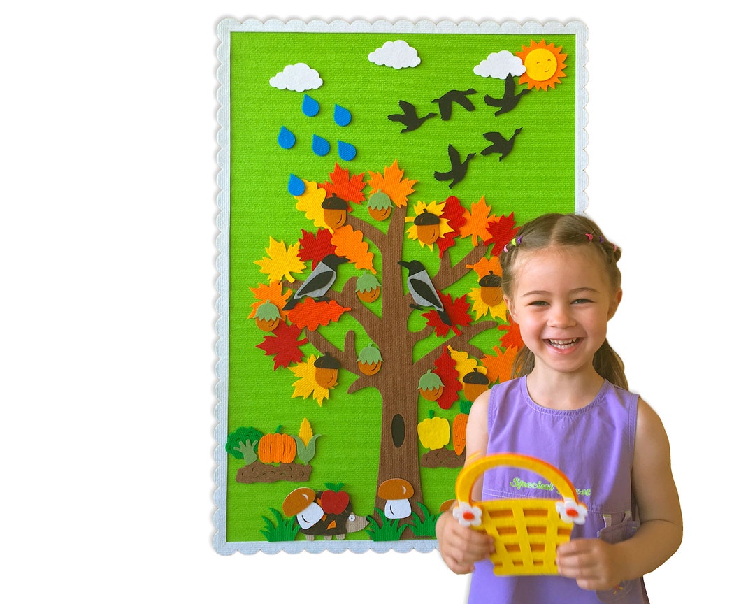 Four Seasons Felt Board Stories With VELCRO® Toys Spring - Etsy
