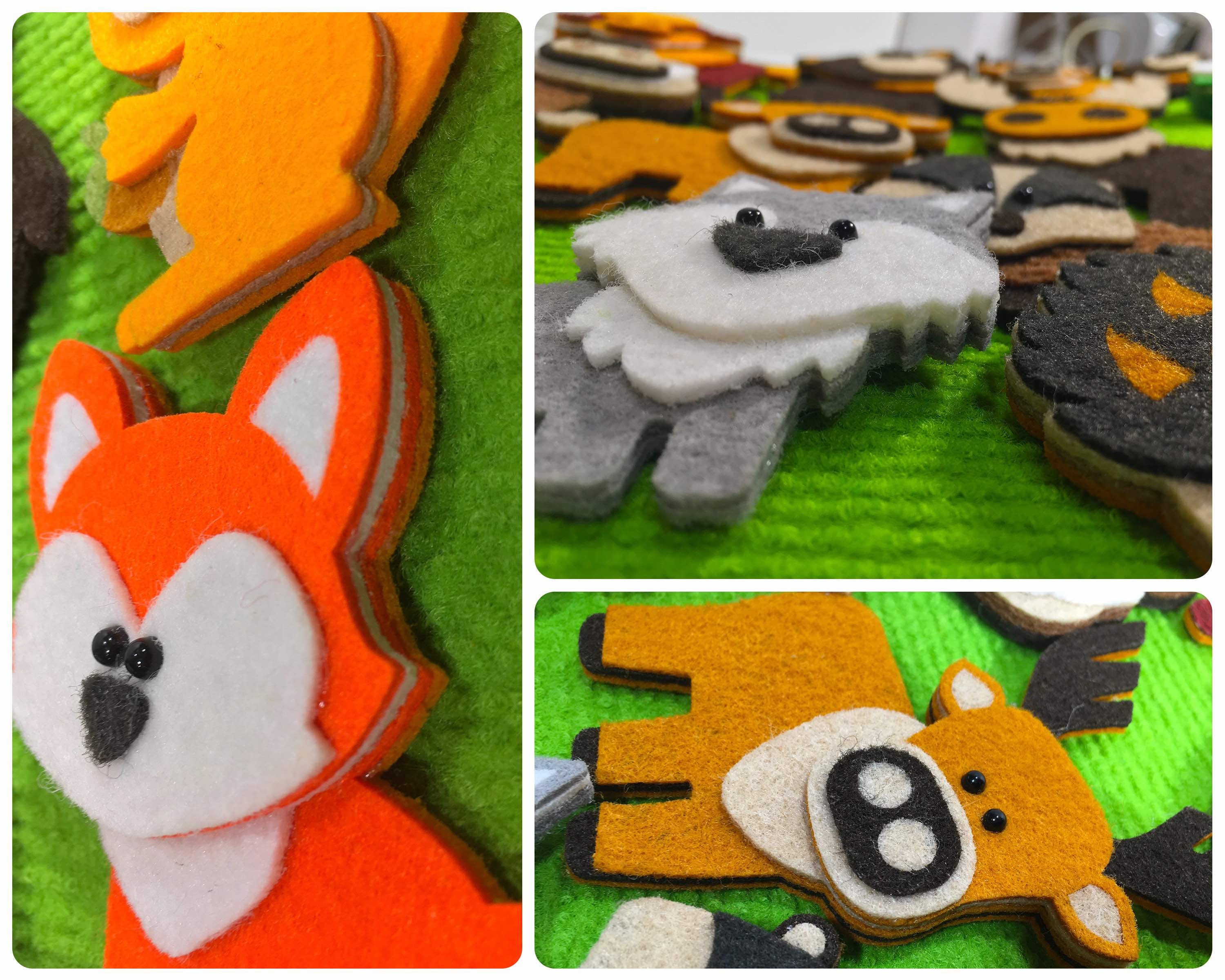 Sensory Board FOREST Set MINI Felt Tactile Toys on Velcro: . - Etsy