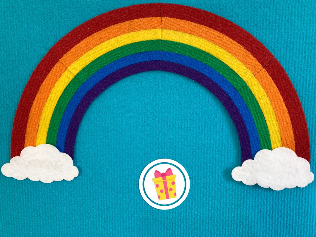 Rainbow Felt Puzzle for Forest, Farm, 4 Seasons, Felt Board Stories ...