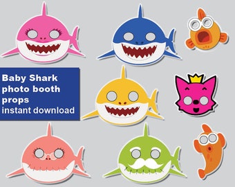 Baby shark printable | Etsy