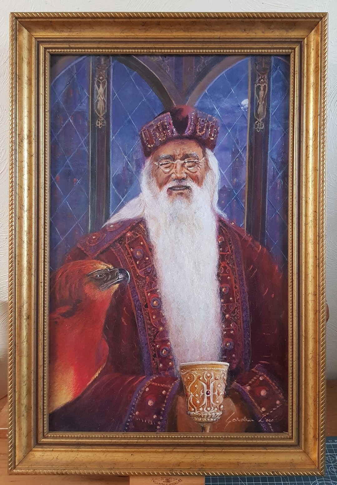 A Portrait of 'dumbledore & Fawkes' From the World of - Etsy