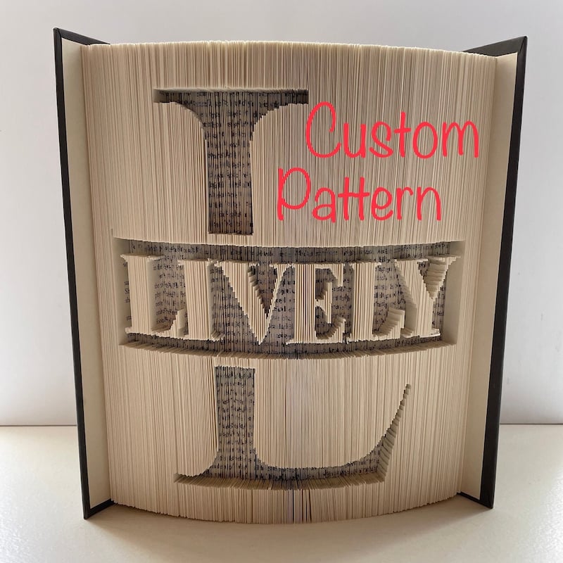 Custom Book Folding Pattern - Etsy