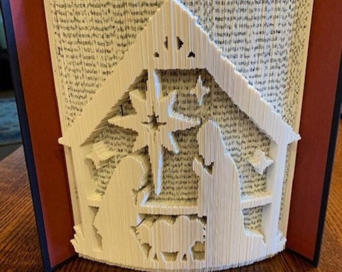 Book Folding PATTERN, Nativity Scene, Christmas, - Etsy