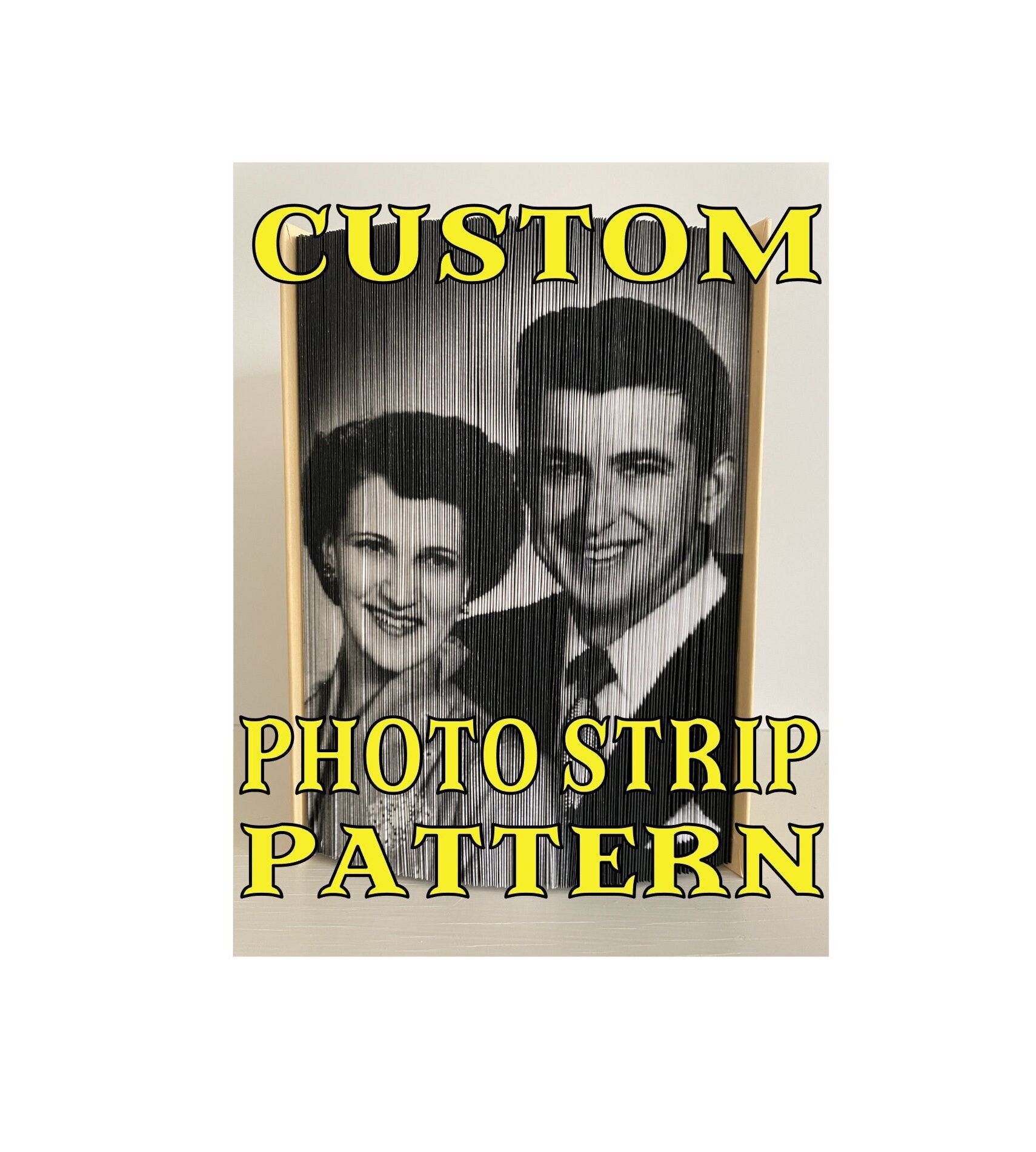 Custom Photo Strip Pattern, Fore-edge Stip Book Folding Pattern - Etsy