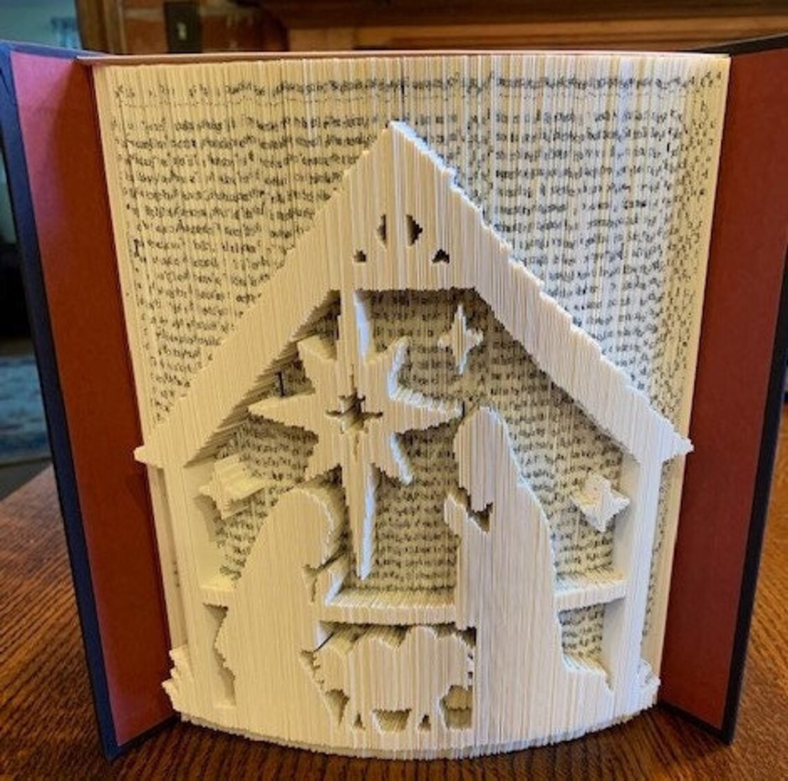 Book Folding PATTERN Nativity Scene Christmas - Etsy