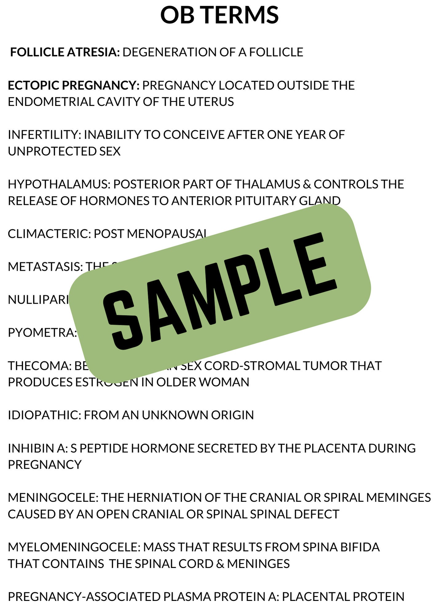 ARDMS Obstetrics Ultrasound Review Pt 2: Obgyn Board Exam Study Notes ...