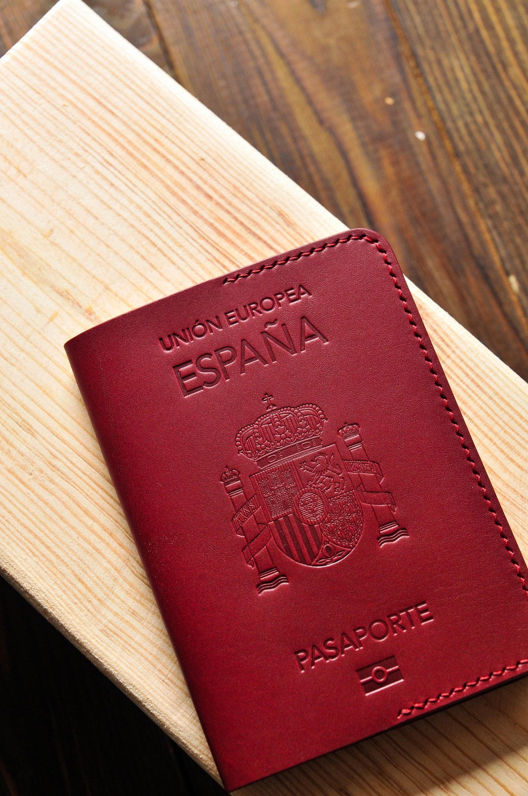 Leather Holder for Spanish Passport, Spain Passport, Gift for Treveler ...