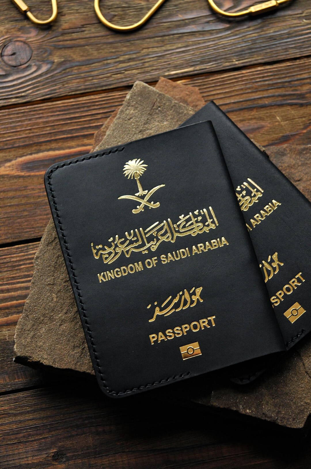 Leather Holder for Saudi Arabia Passport, Saudi Arabia Passport, Arabic ...
