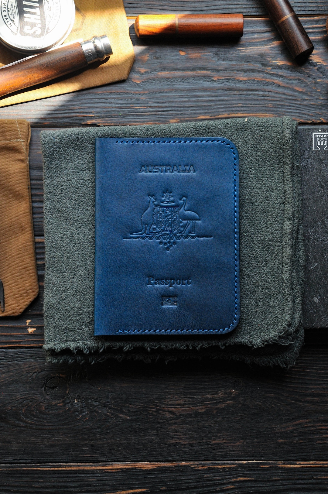 Australian Leather Documents Holder, Wallet for Passport, Taveler Purse ...