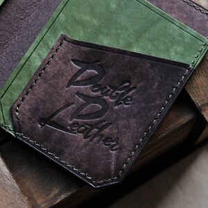 Сolorful Leather Wallet, Combined Colors Wallet, Minimalist Wallet ...