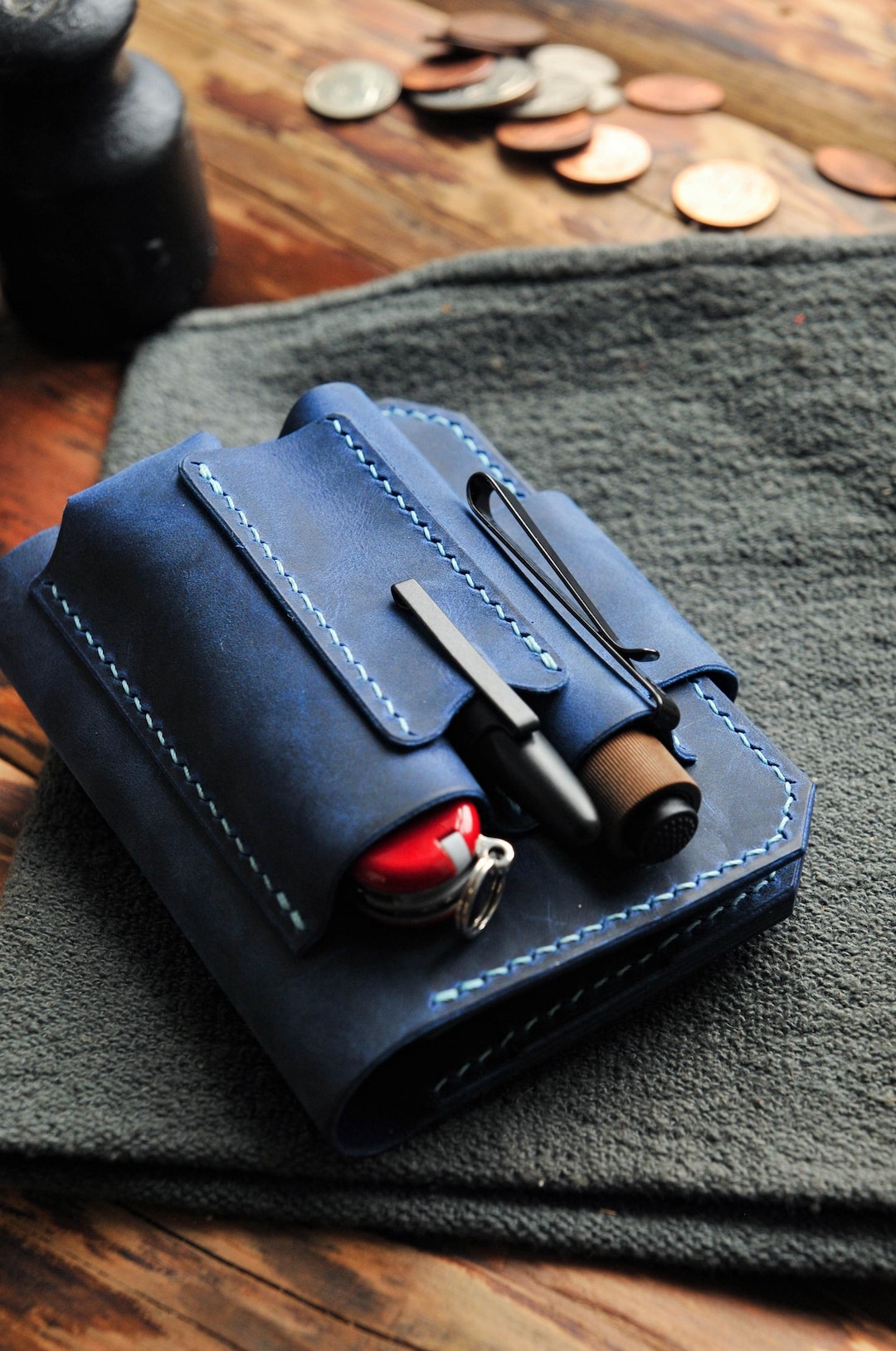 EDC Wallet, EDC Pouch, EDC Organizer, Victorinox Spartan, Fisher Pen ...