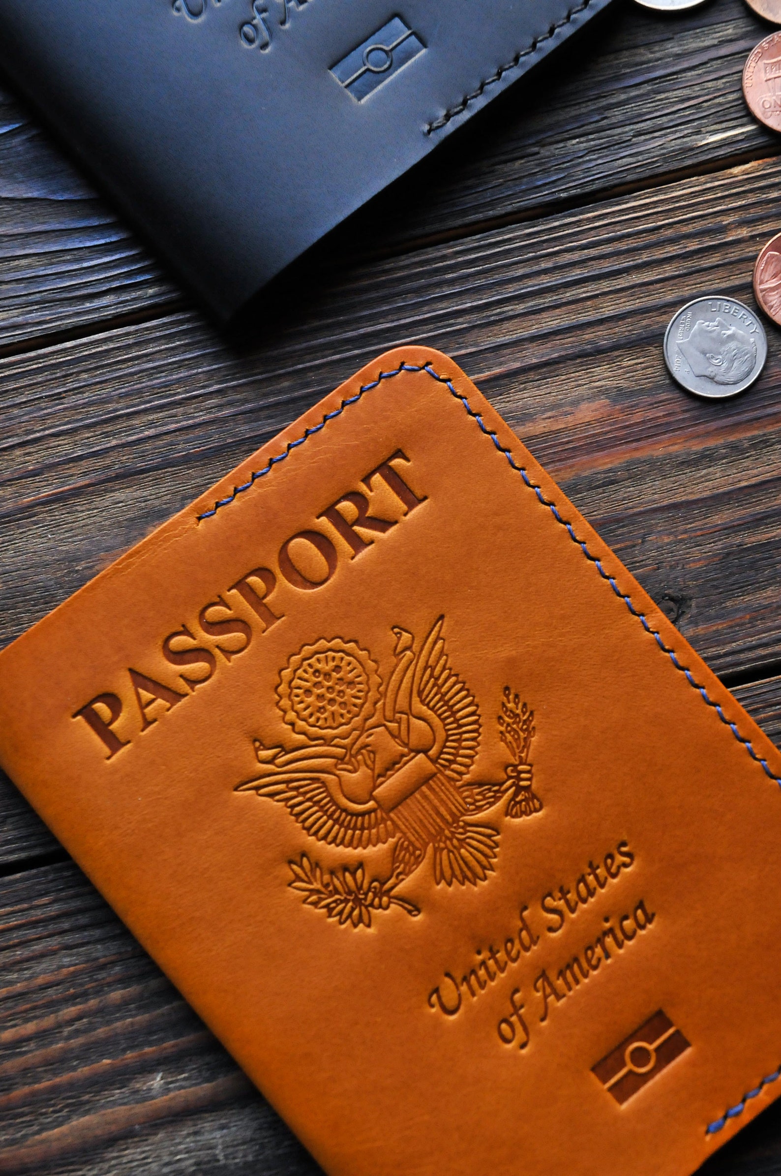 Leather Holder for American Passport, USA Passport, Gift for Traveller ...