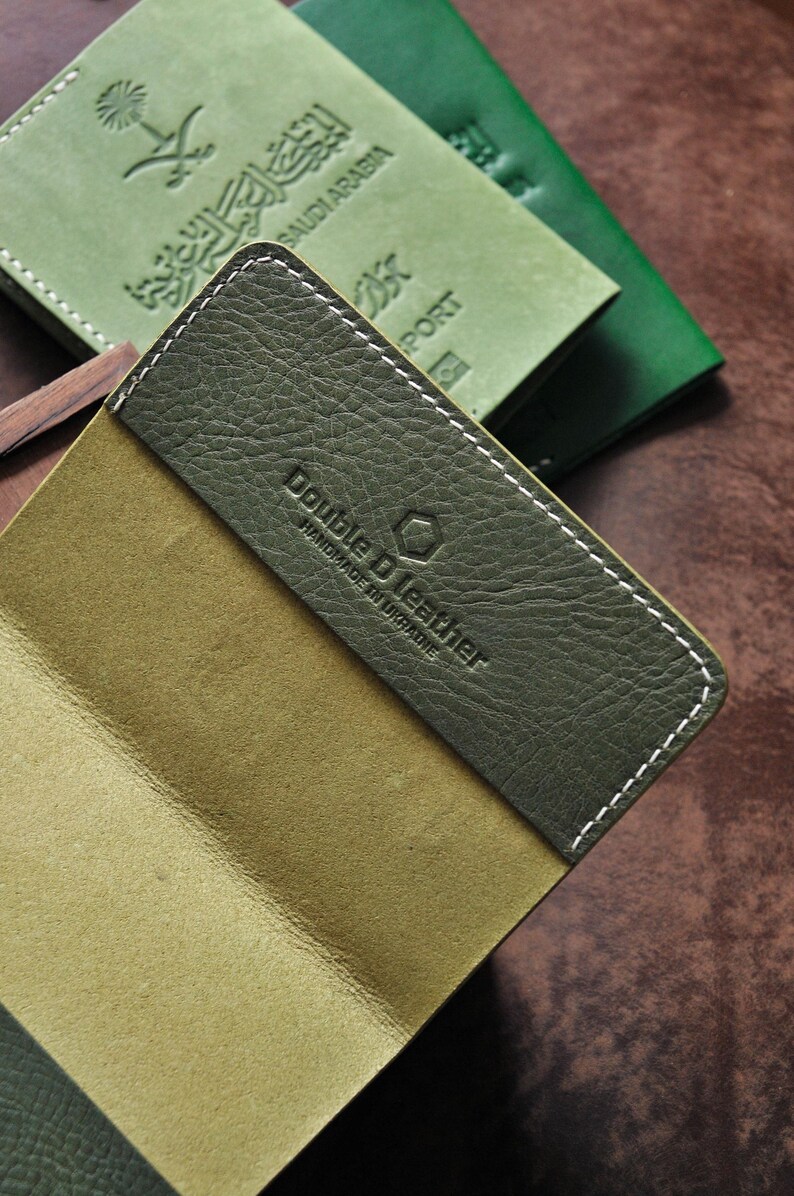Leather Holder for Saudi Arabia Passport, Saudi Arabia Passport, Arabic ...