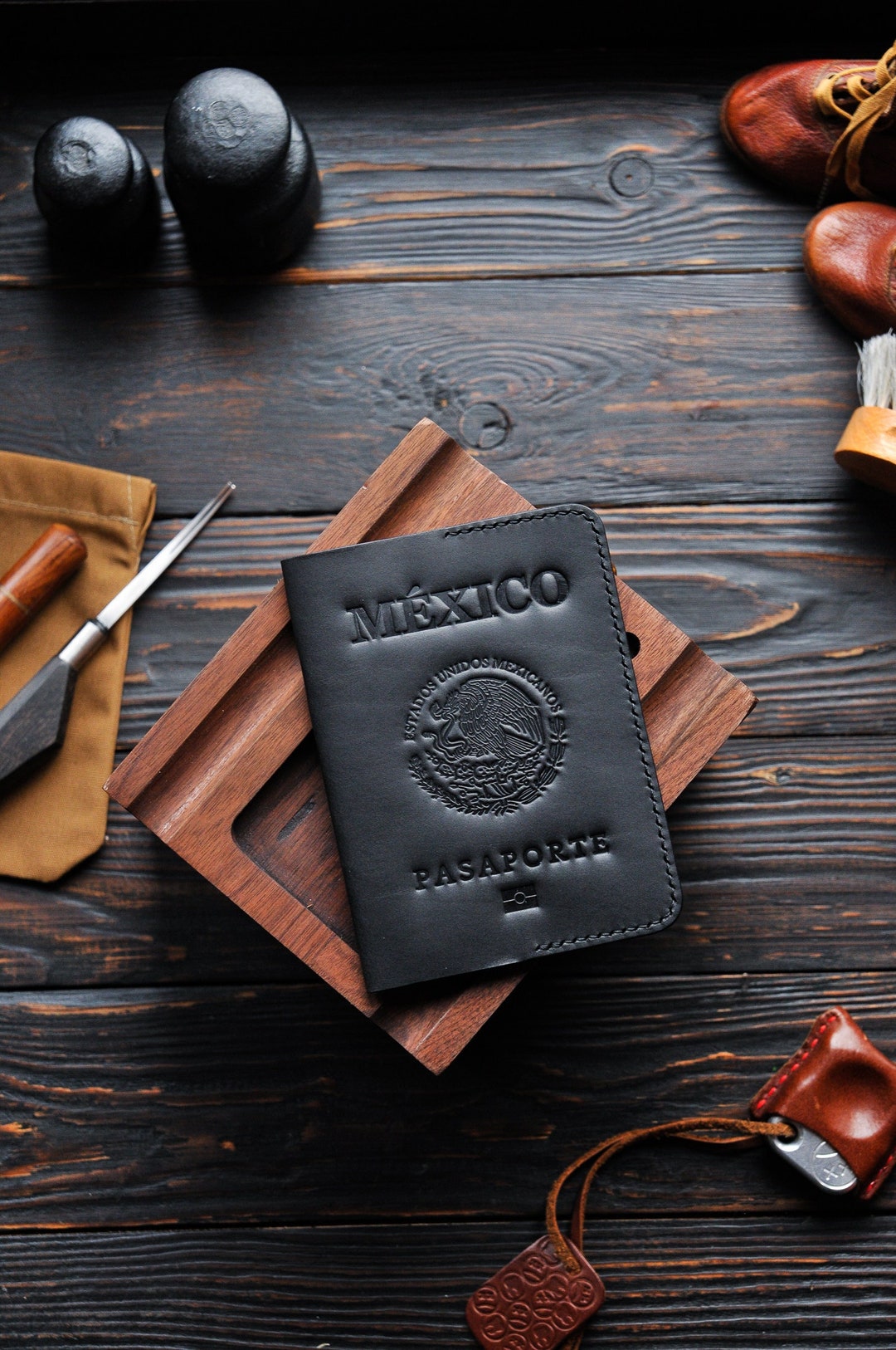 Leather Holder for Mexican Passport, Mexico Passport, Gift for ...