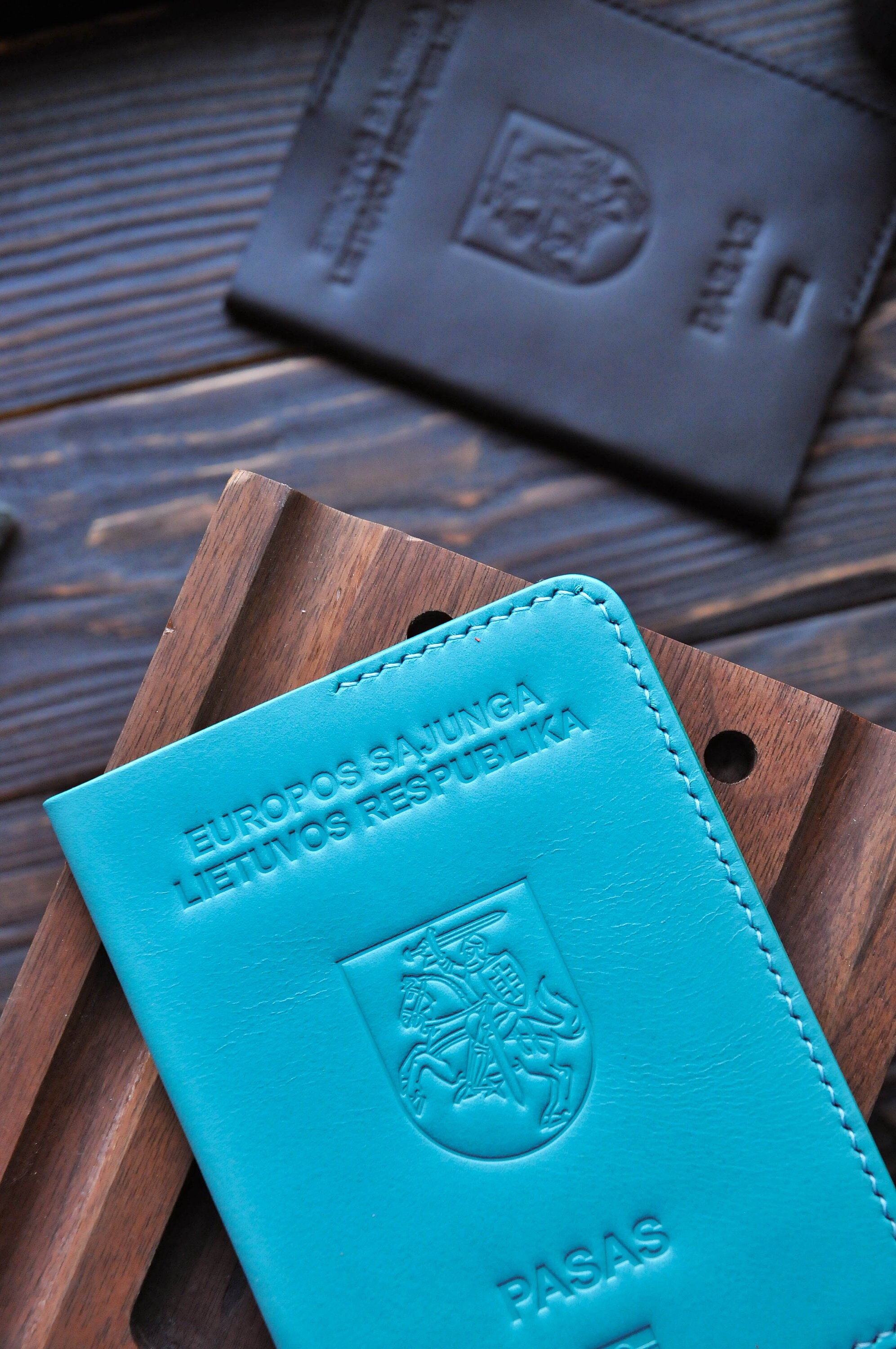 Leather Holder for Lithuanian Passport, Lithuania Passport, Gift for ...