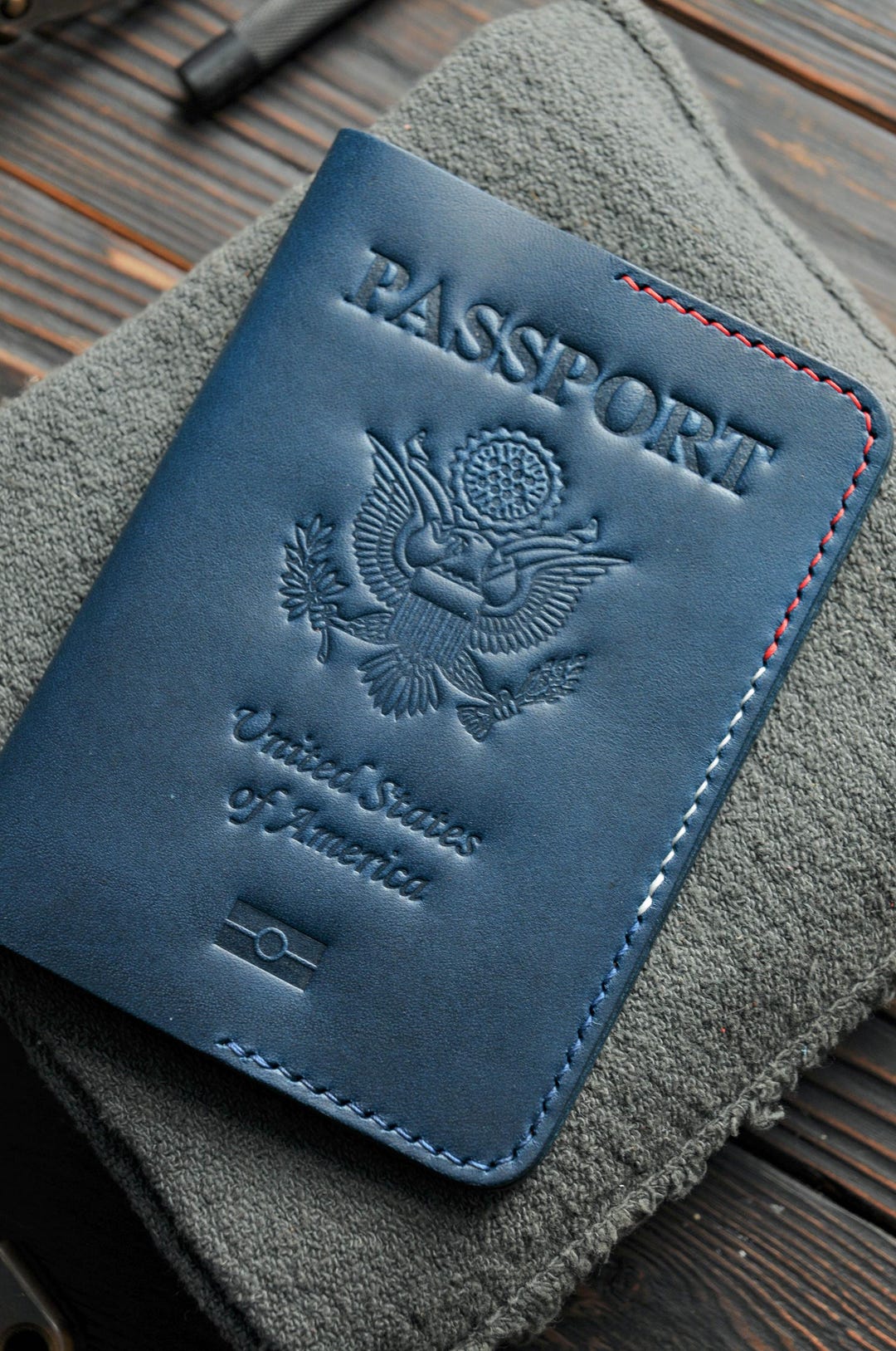 Leather Holder for American Passport, USA Passport, Gift for Traveller ...