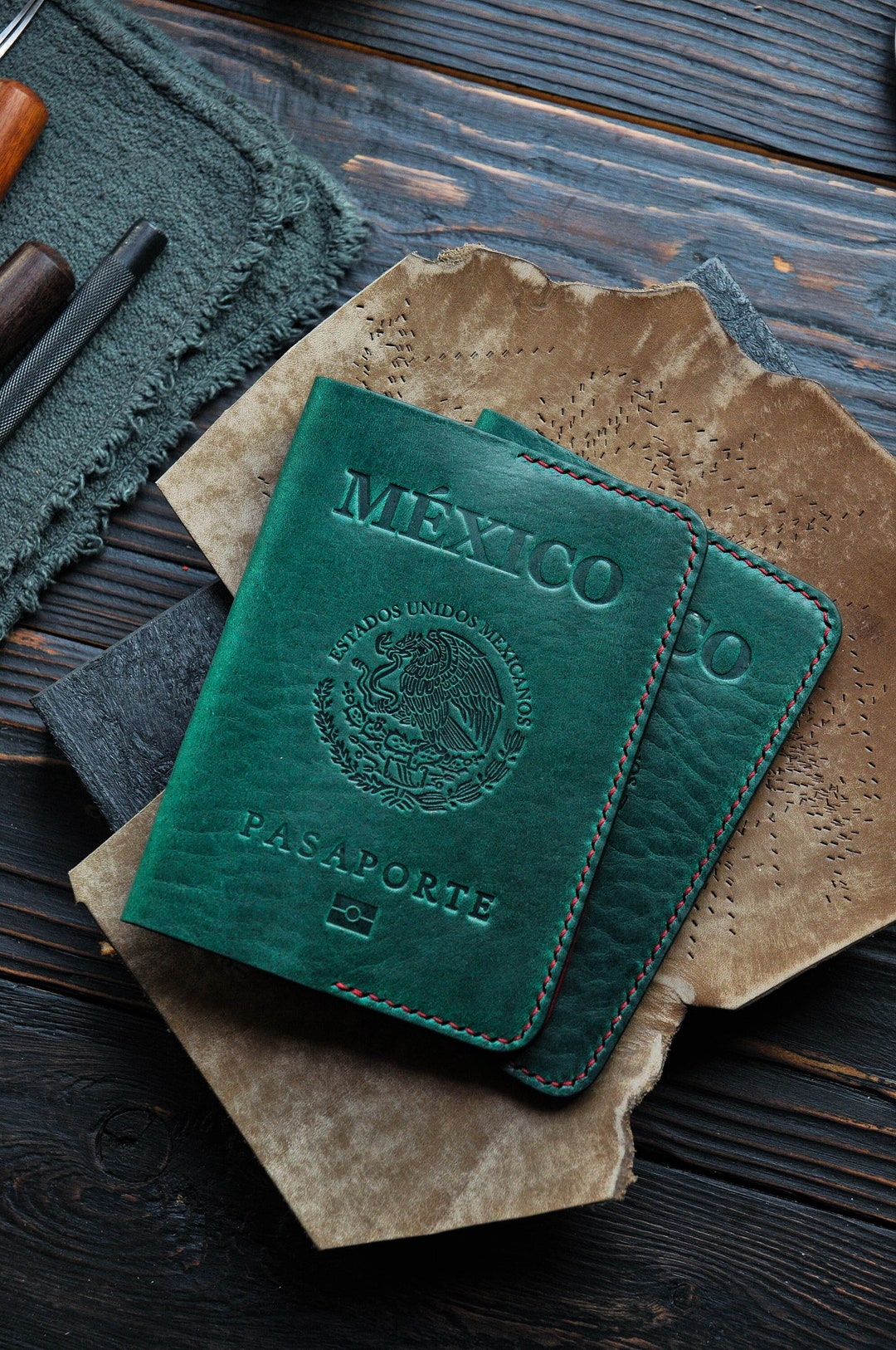 Leather Holder for Mexican Passport, Mexico Passport, Gift for ...