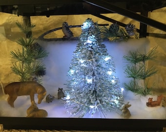 Model Winter Snow Diorama With Frozen Lake, Scale 1/160 - Etsy