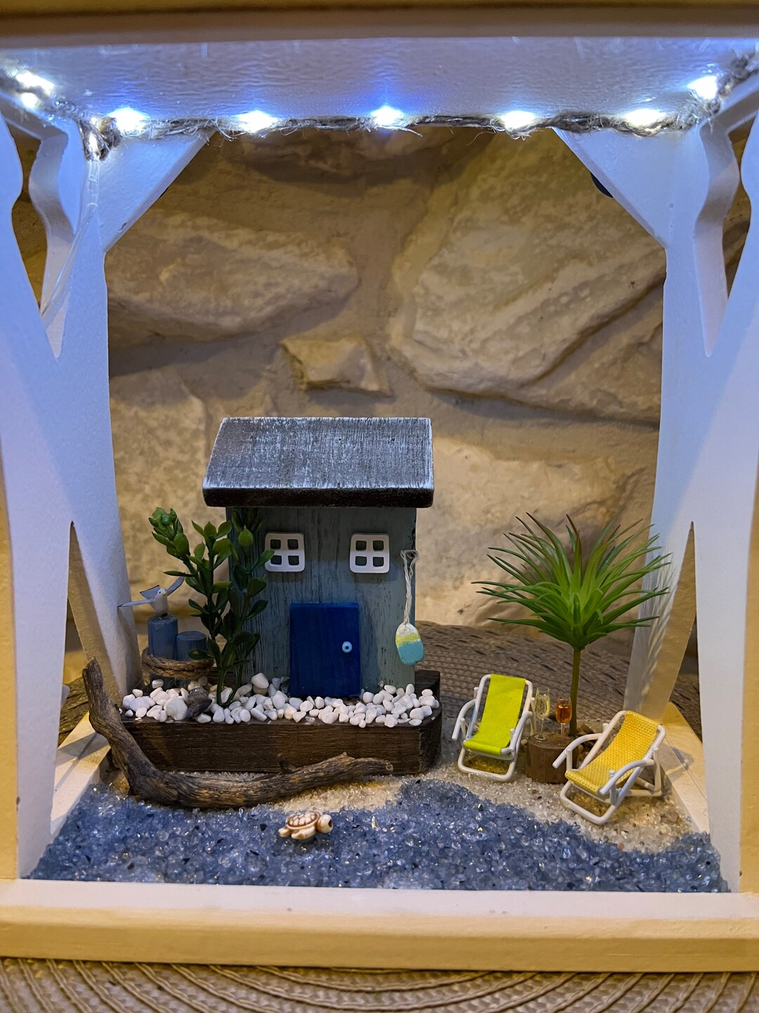 Light up Beach Shelf - Etsy