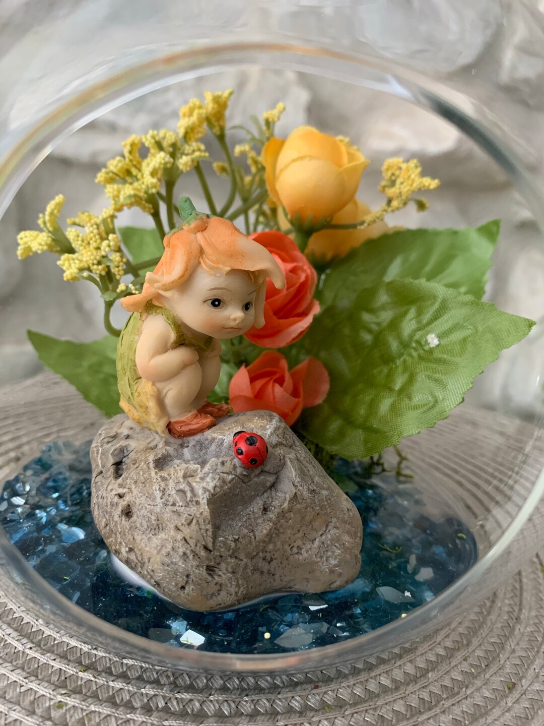 Little Sprite Looking at a Ladybug. - Etsy