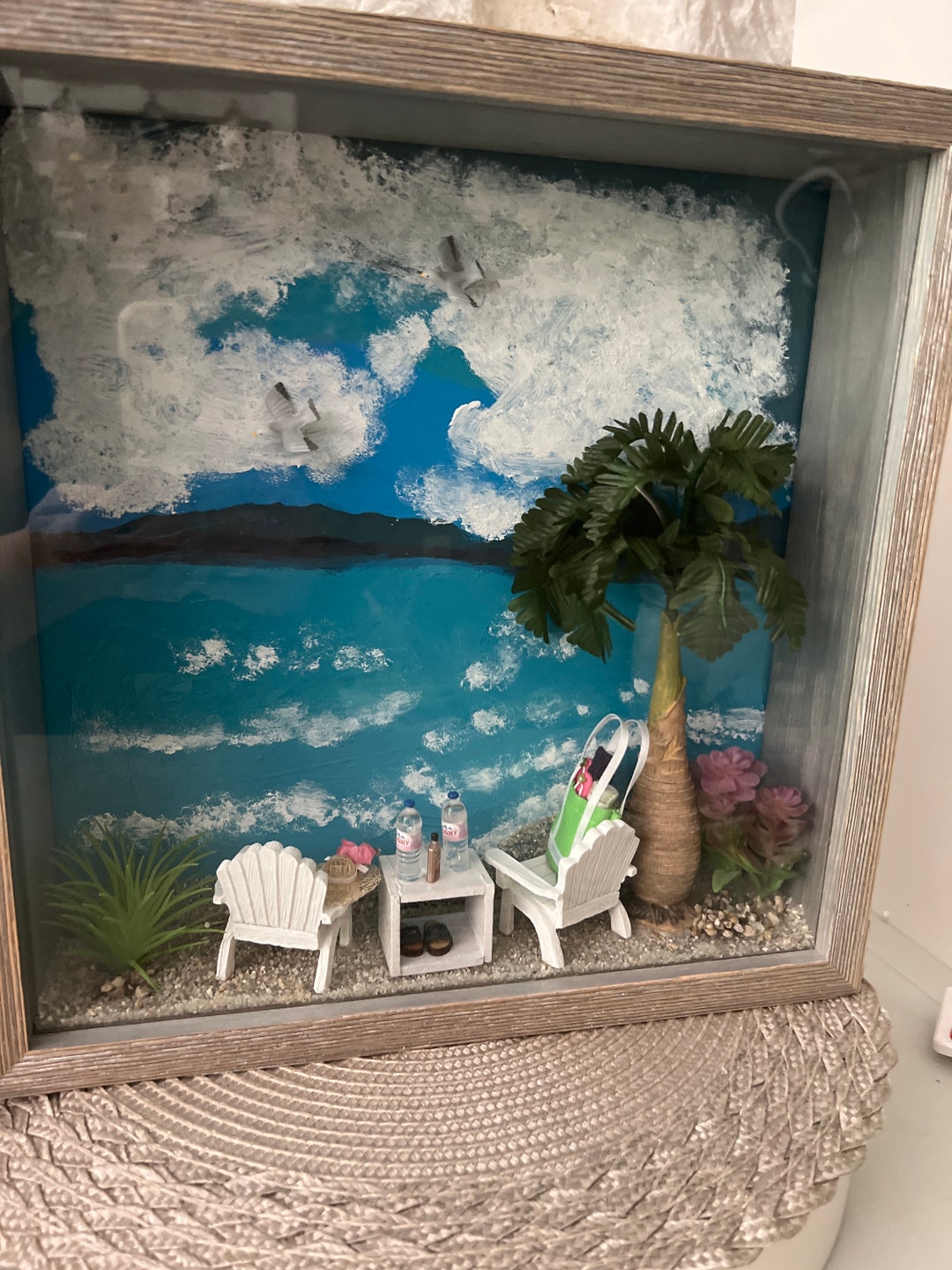Beach Shadow Box Diorama - Etsy