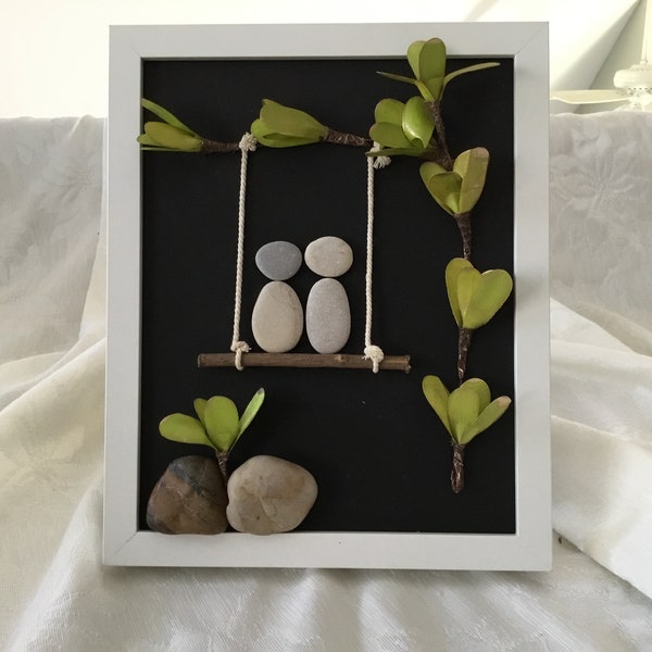 Pebble Pictures on a Swing - Etsy