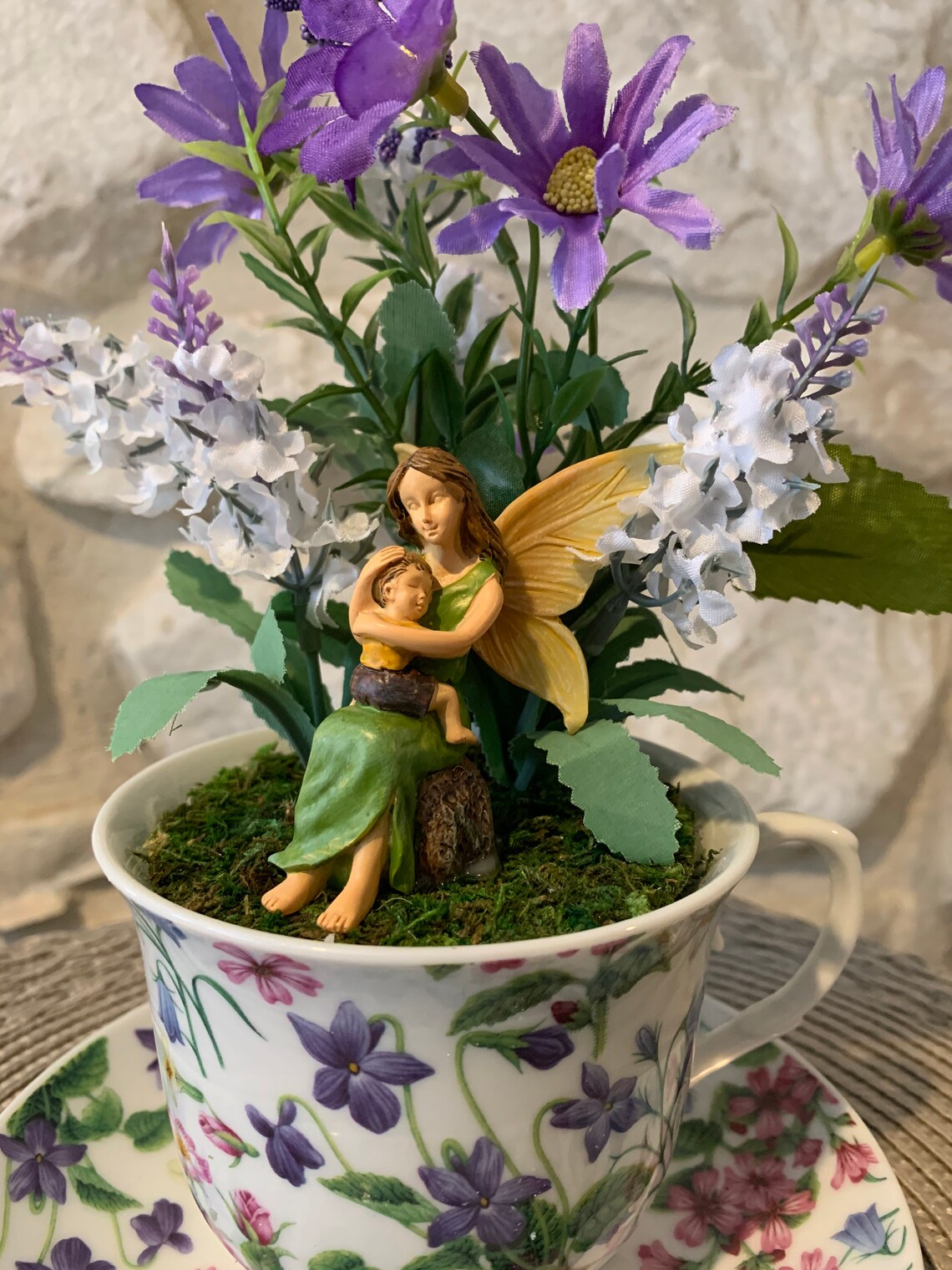 Sitting Mother and Child Tea Cup - Etsy