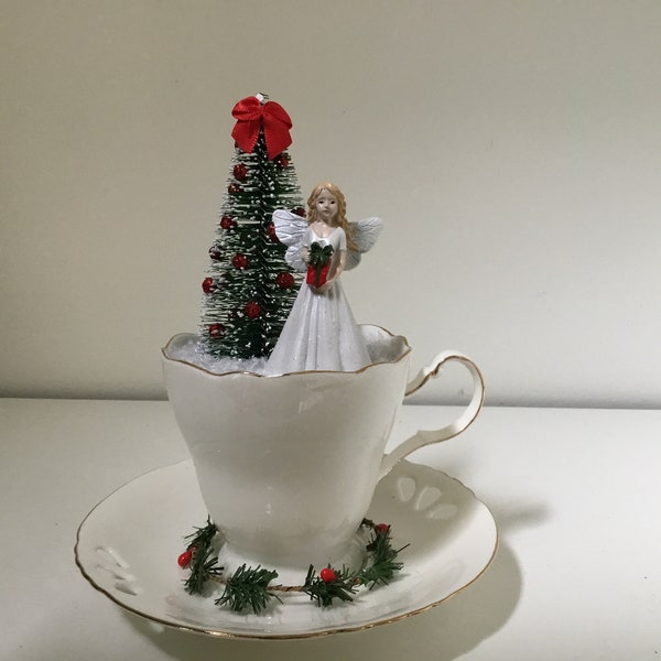 Christmas Tea Cup Tree Decorations - Etsy