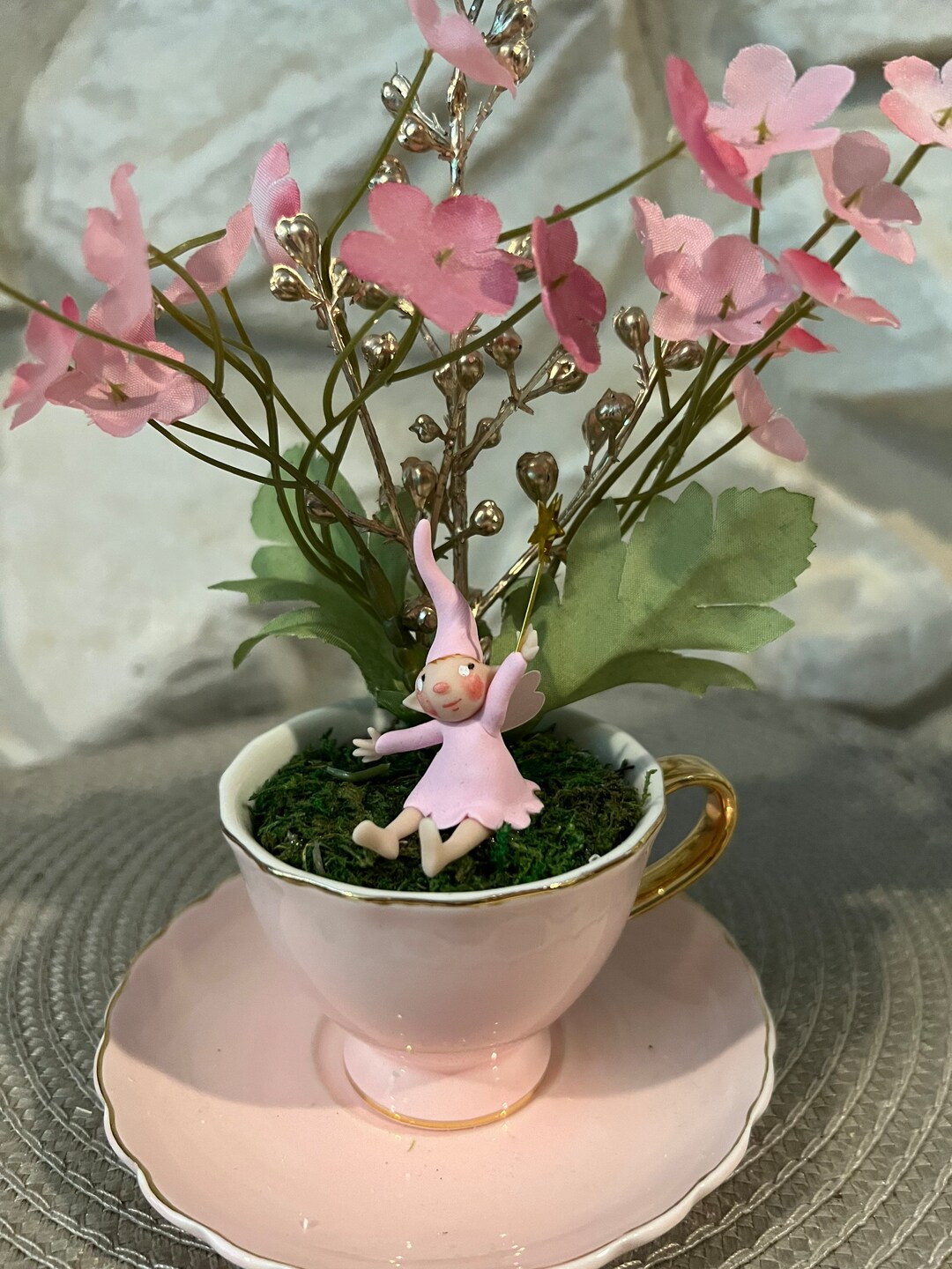 Pink Pixie Teacup - Etsy