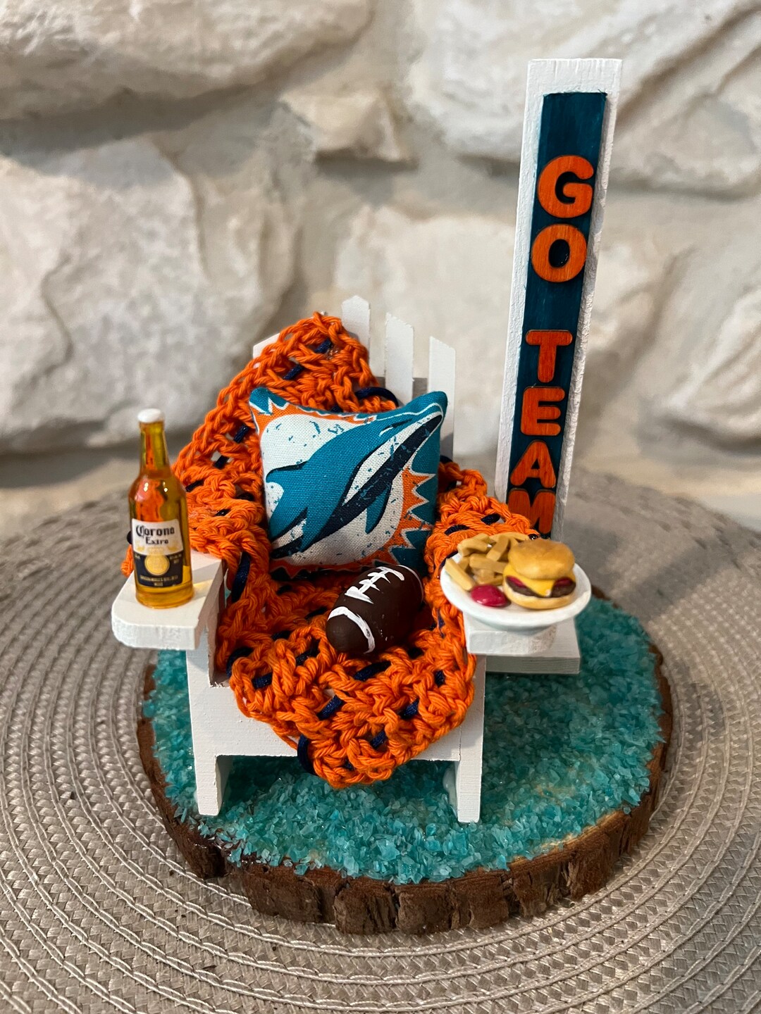 Dolphins Football Diorama - Etsy