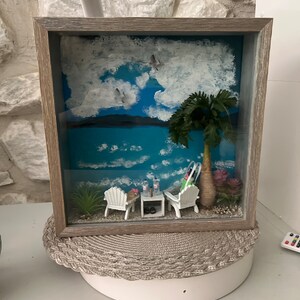 Beach Shadow Box Diorama - Etsy