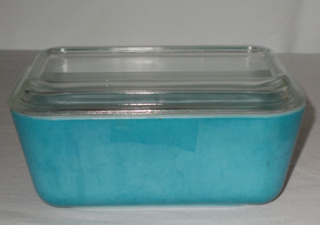 Vintage Pyrex 0502 502 Primary Blue With Lid - Etsy
