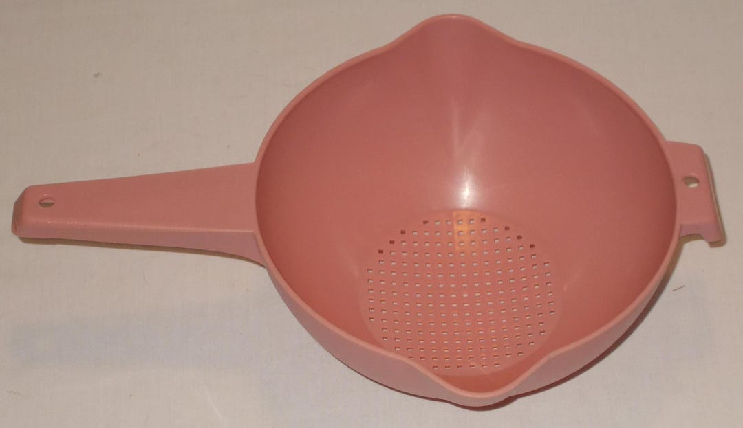 Vintage Tupperware 1523 Large PINK Colander Strainer NICE Piece - Etsy