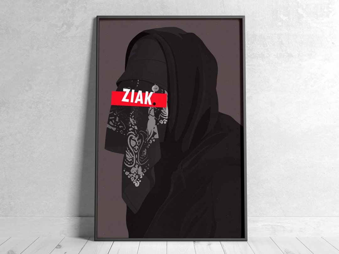 Minimalist ZIAK Poster Decoration / Poster / Poster / Rap / French Rap ...